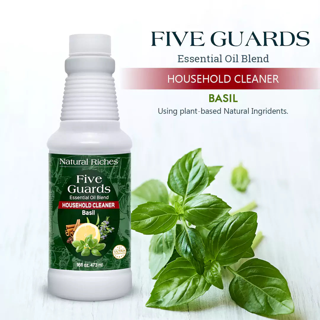 Five Guards Basil Household Cleaner | Natural Riches